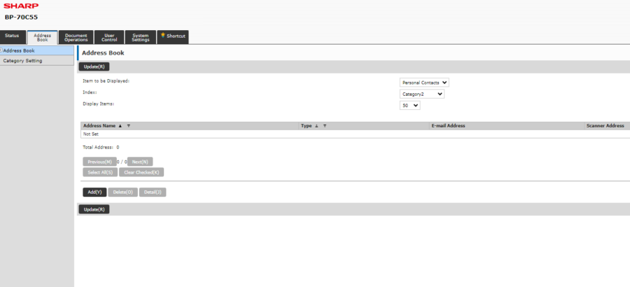How to Add and Delete Users in Sharp Address Book | Novatech