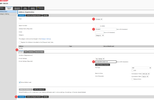 How to Add and Delete Users in Sharp Address Book | Novatech