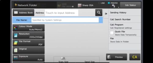 How to setup Sharp scan to folder on Windows | Novatech